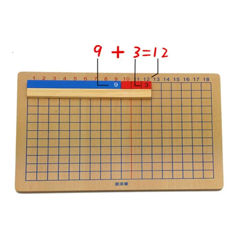 Montessori Addition And Subtraction Wooden Panel Toys Calculus and ...