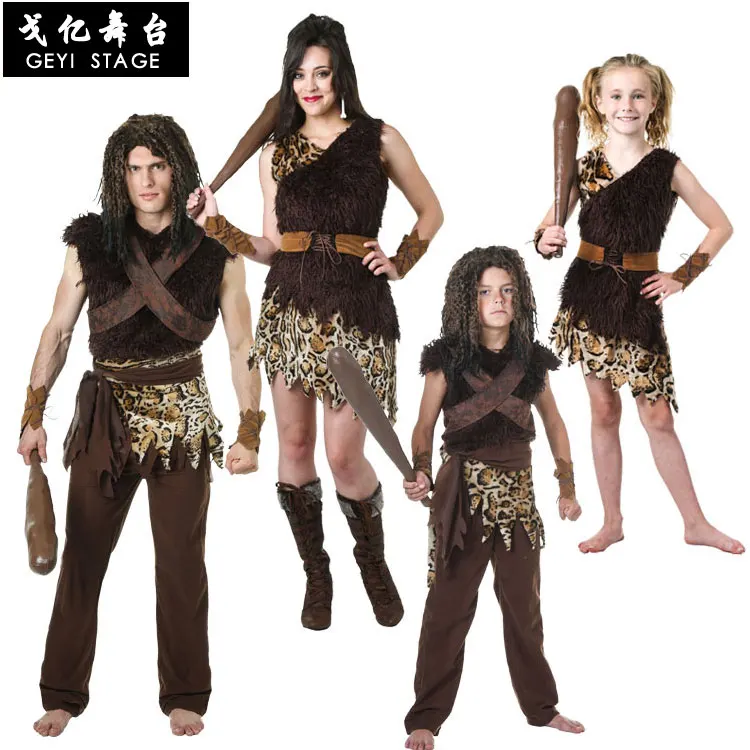 Halloween Children's Day Movie Crazy Primitive Costume Cos Cave Man ...