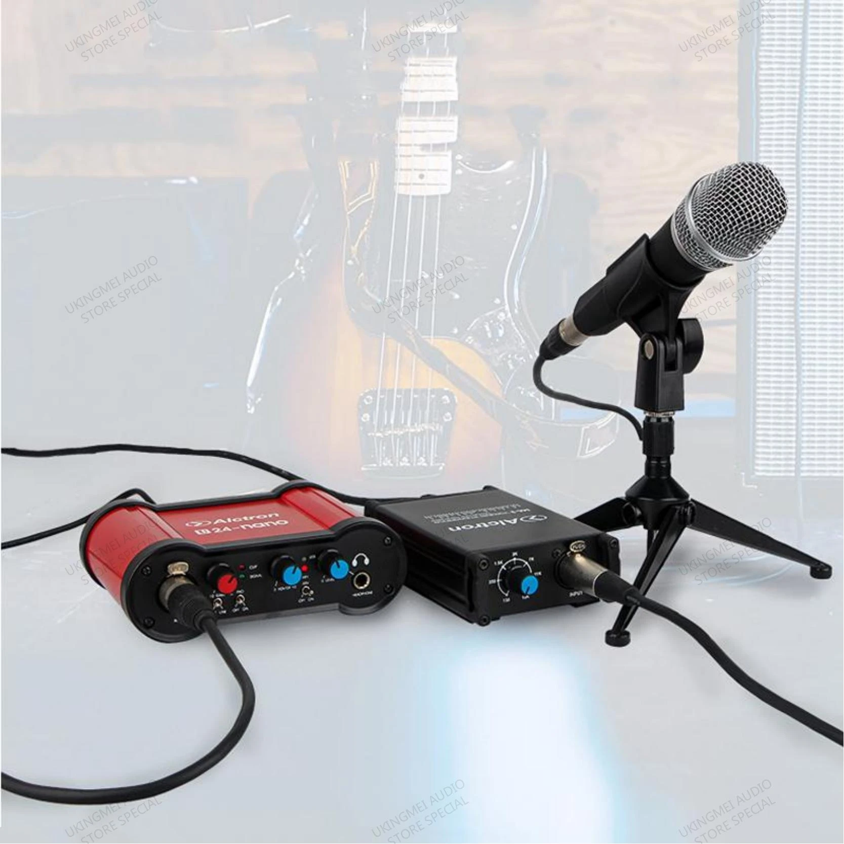 Alctron MA 3 Passive Aluminum Dynamic Microphone Preamplifier Mic ...