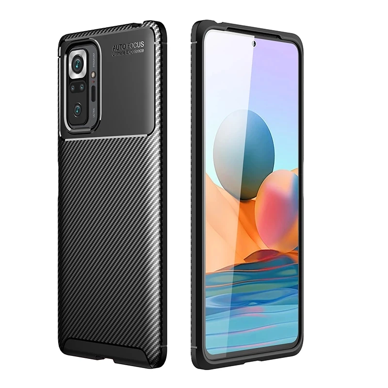 Capa de silicone macio para redmi note 10 pro, capa traseira anti ...