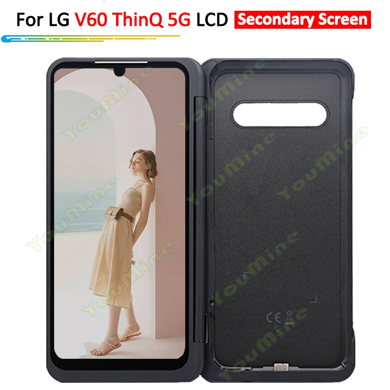 Original For Lg V60 Thinq 5g Lcd Dual Screen Secondary Screen With ...