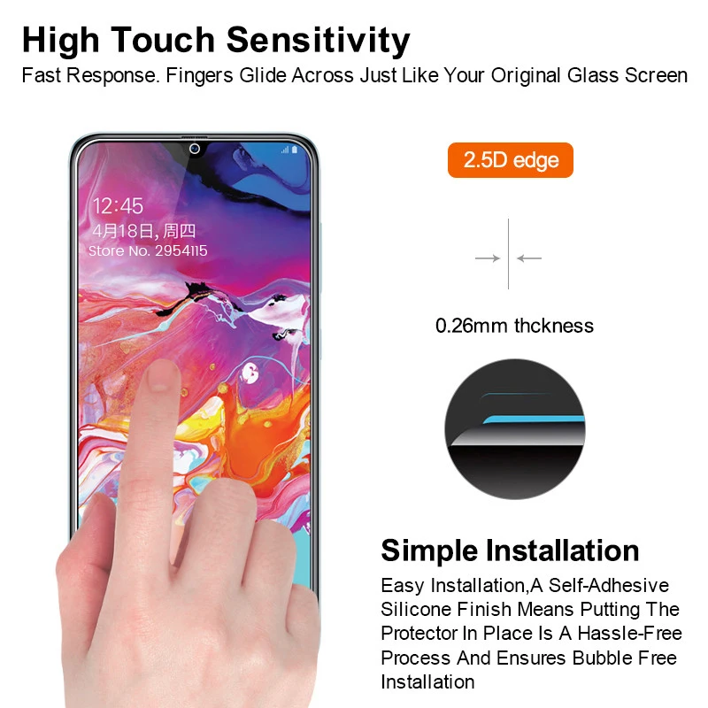 3 шт. Защитное стекло для samsung a10 a10s a20 a20s a20e a40 a40s экрана мобильного телефона для ...