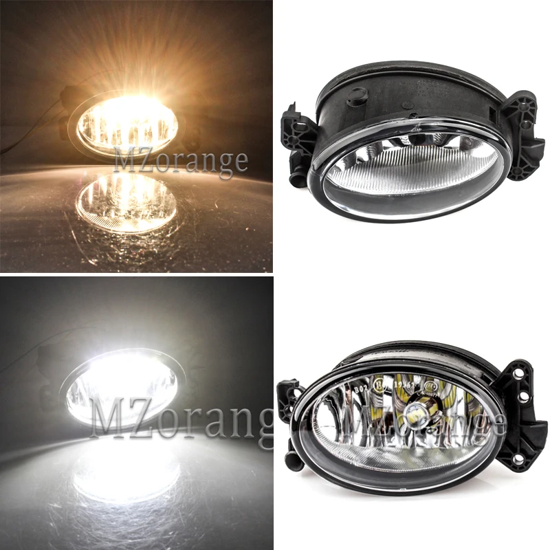 Fog-Lights-LED-for-Mercedes-Benz-W211-W204-W164-2002-2009-Front-Bumper ...