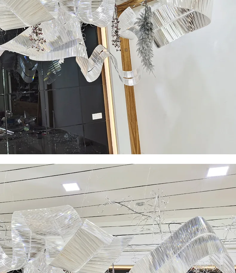New Crystal Streamers Wedding Props Stage Ceiling Hanging Ornaments ...