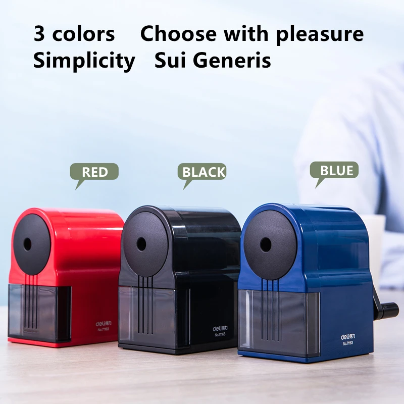 Deli Rotary Pencil Sharpener Adjustable For Pencils Colored Pencil ...