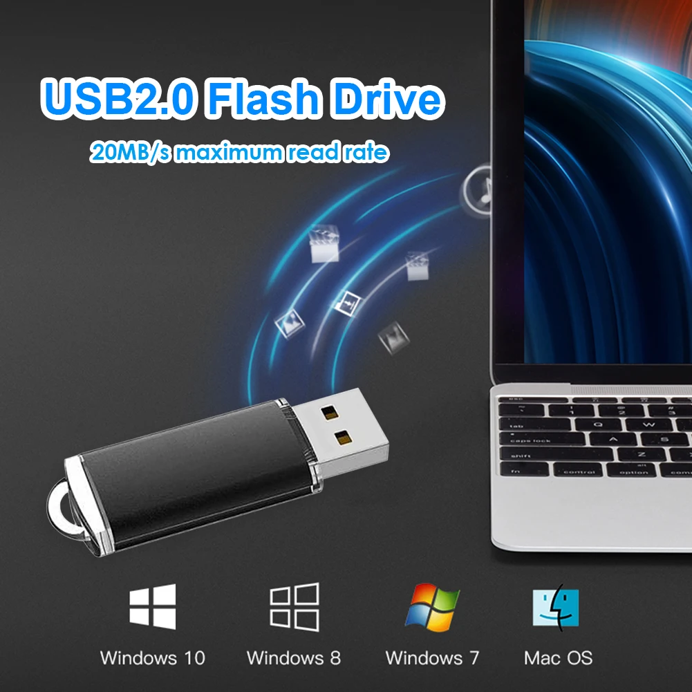 High-Speed-USB-2-0-Flash-Drive-Clear-Cap-64MB-128MB-256MB-512MB-1G-2G ...