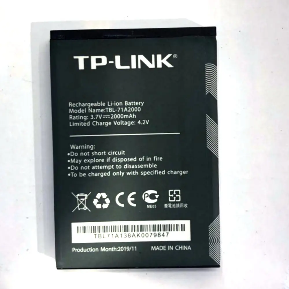 Batería Original para router wifi, 3,7 V, 2000MAH, para TP LINK, TP ...