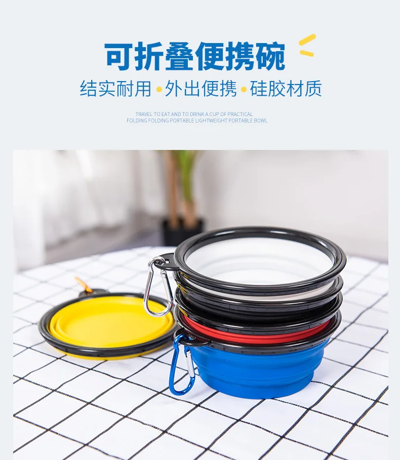 Gamelle pour chien,Pink Cup-Opp bagged--Bol pliable 2 en 1 pour animaux ...