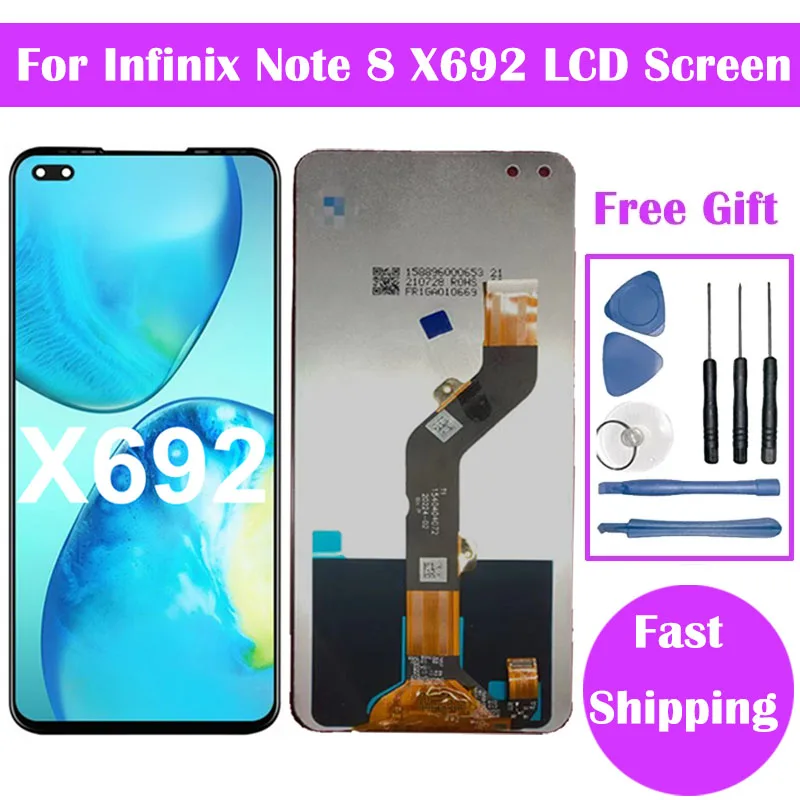 6-95-For-Infinix-Note-8-X692-LCD-Display-With-Touch-Screen-Digitizer ...
