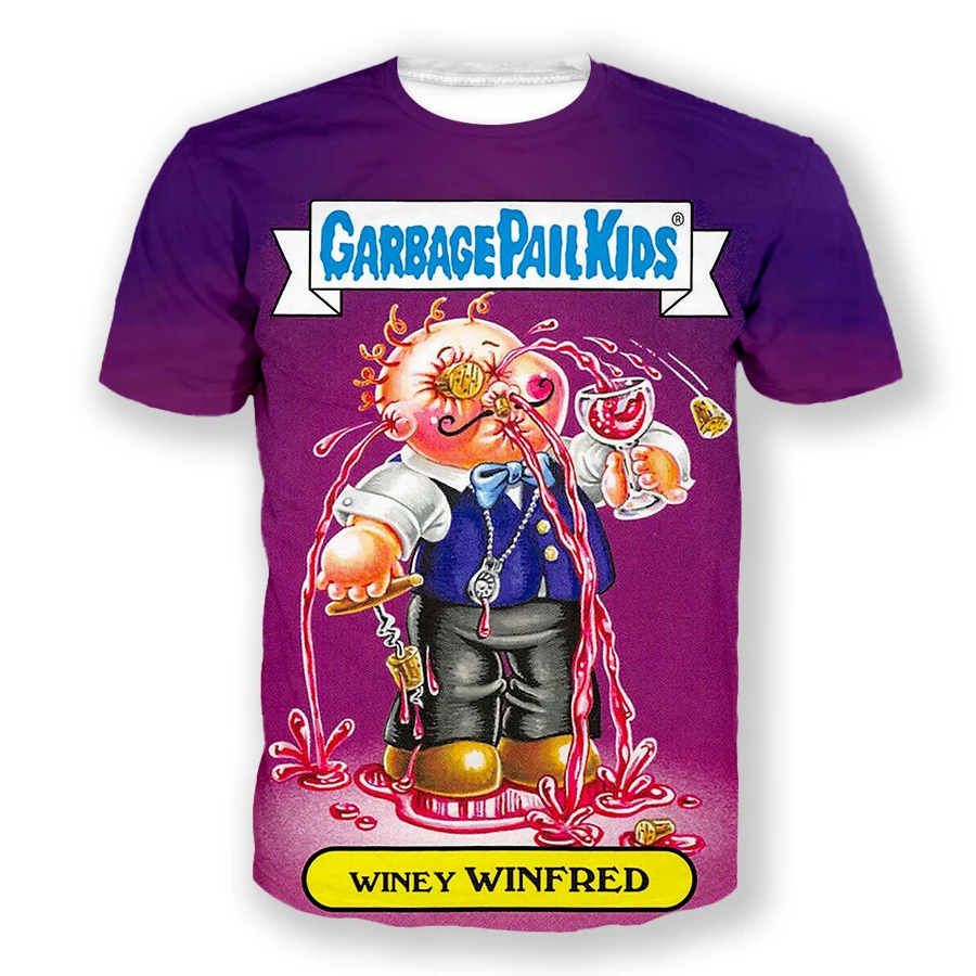 New-Fashion-Women-men-s-3D-Print-Cartoon-Garbage-Pail-Kids-Casual-T ...