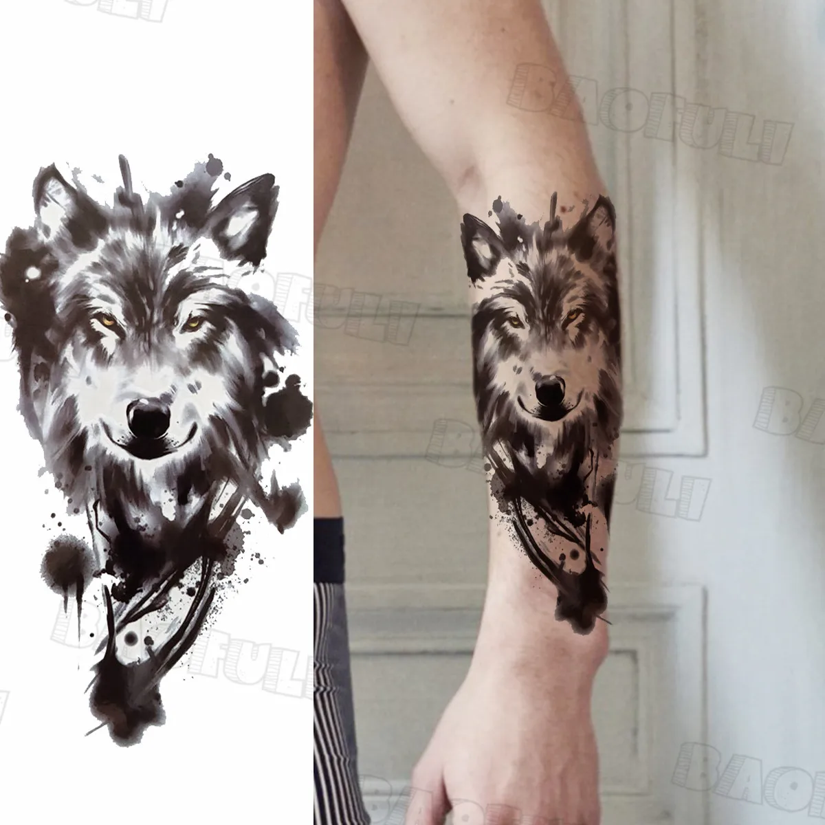 Alpha Wolf Tattoo Design