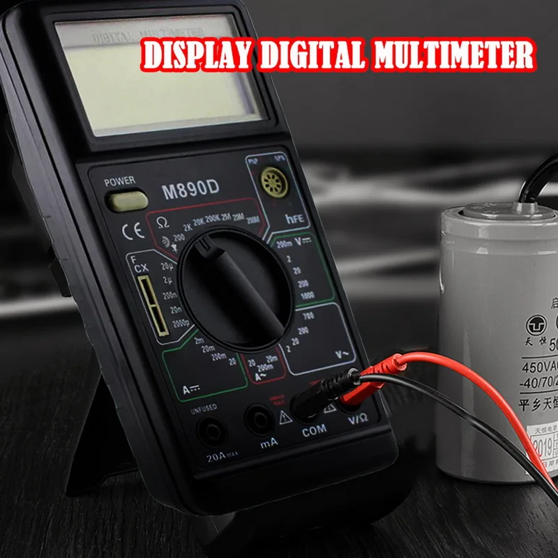 DT830L/DT890D/DT820B/DT700B/DT3266L Portable Multimeter AC/DC Ammeter ...