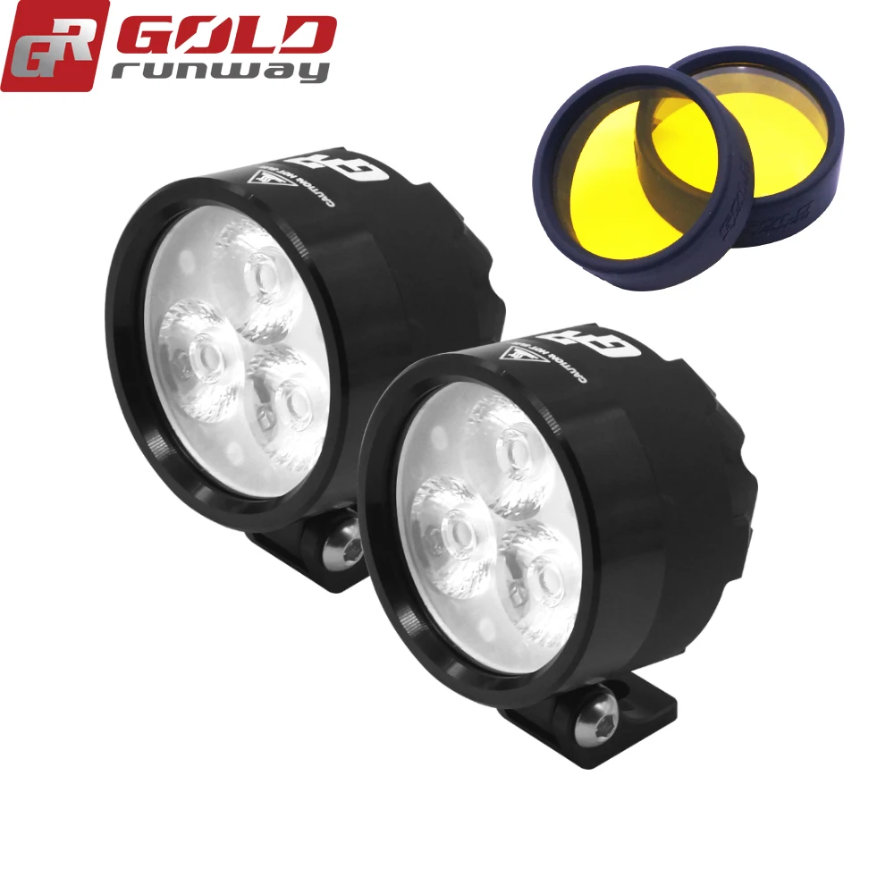Goldrunway Gr-exp3 2400 Lumen Led 18w Cnc Machined Motorcycle Led Fog ...