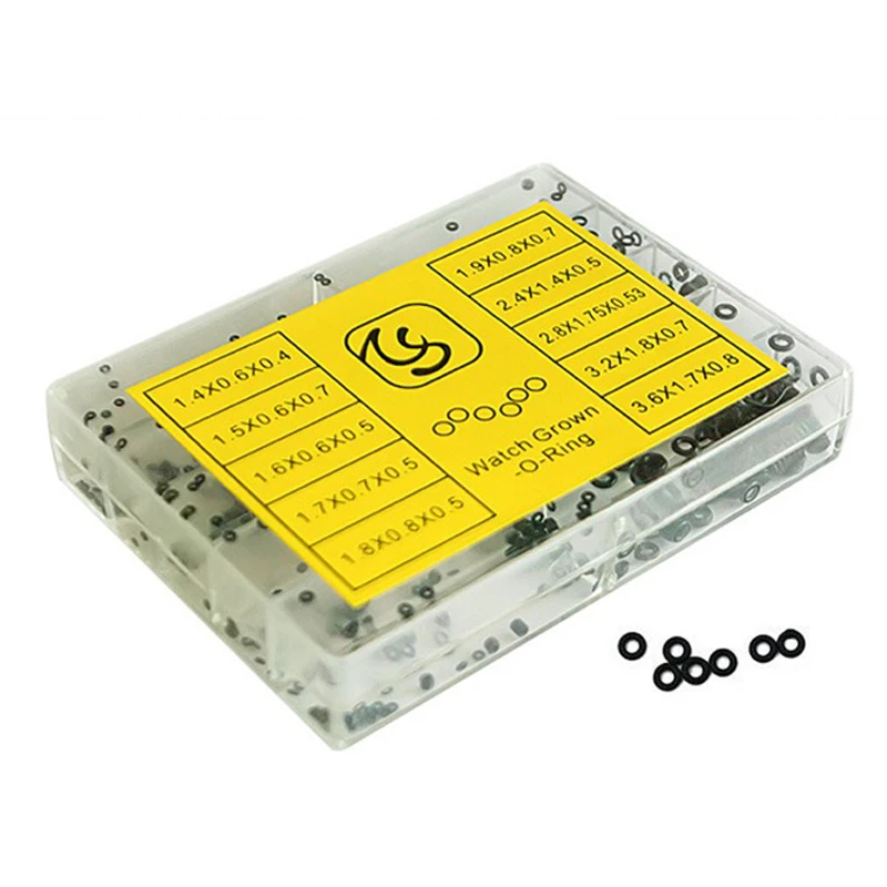 10-Size-Waterproof-Watch-Crown-Seal-O-Ring-Assort-Size-Rubber-O-Ring ...