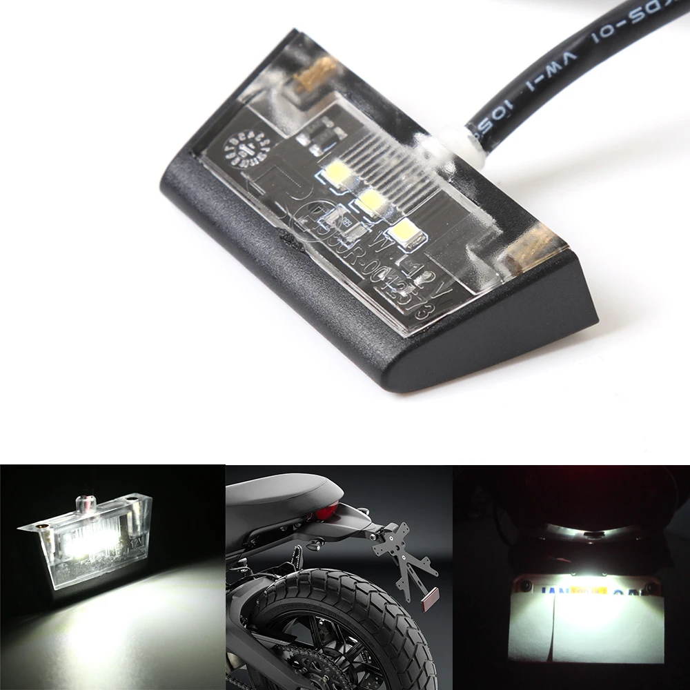 Dot/ce/e-marked Mini Tail Rear Ligh12v Motorcycles Led License Number ...