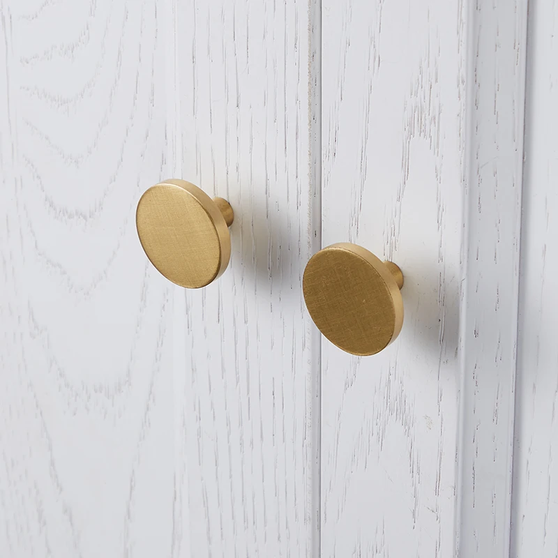 Knobs-Simple-Round-Brass-Drawer-Handle-Wardrobe-Door-Cabinet-Pulls ...