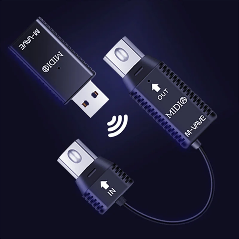 Wireless-MIDI-System-5-PIN-DIN-USB-Interface-MIDI-Master-Adapter-MIDI ...