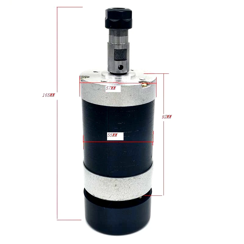400W Brushless Spindle Motor WS55 180 High Speed DC CNC Spindle PCB ...