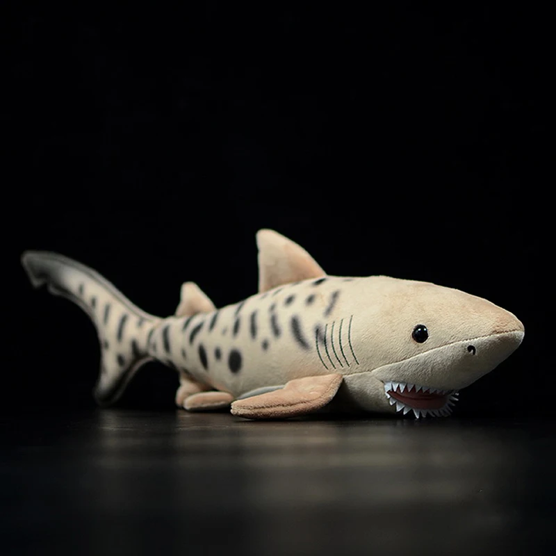 52CM Long Soft Real Life Tiger-shark Plush Toy Lifelike Sea Animals ...