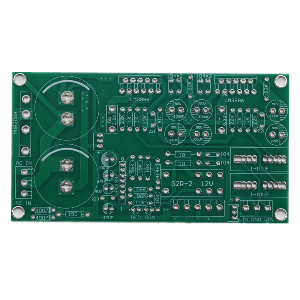 Hifi Amplifier Board Lm3886 | Power Amplifier Board Pcb | Pcb Board Lm3886 - Lm3886 Dual ...