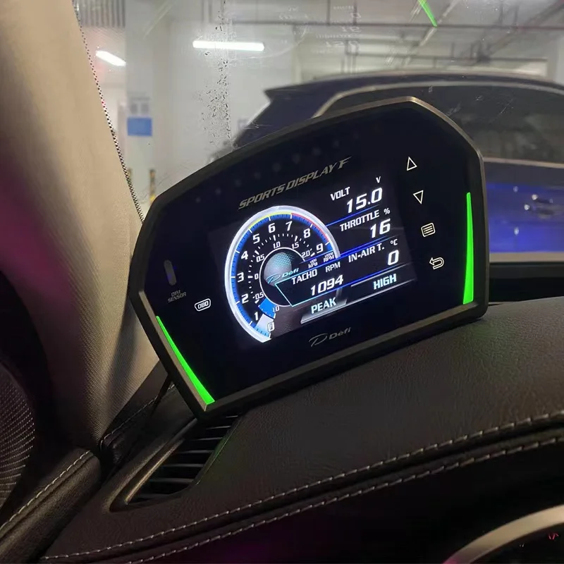 Defi-Gauge-Boost-Water-Oil-Temp-Speed-Tachometer-DSDF-LCD-screen-OBD2 ...