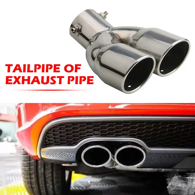 Car Exhaust Pipe Muffler Tail Pipe Outlet Nozzle End Universal ...