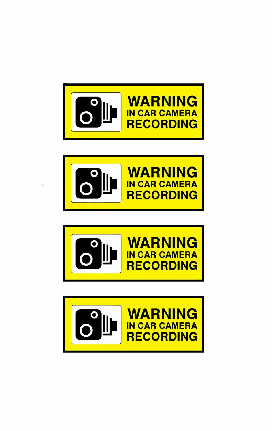 Warning-Decals-4x-Warning-In-Car-Camera-Recording-decal-Security-Dash ...