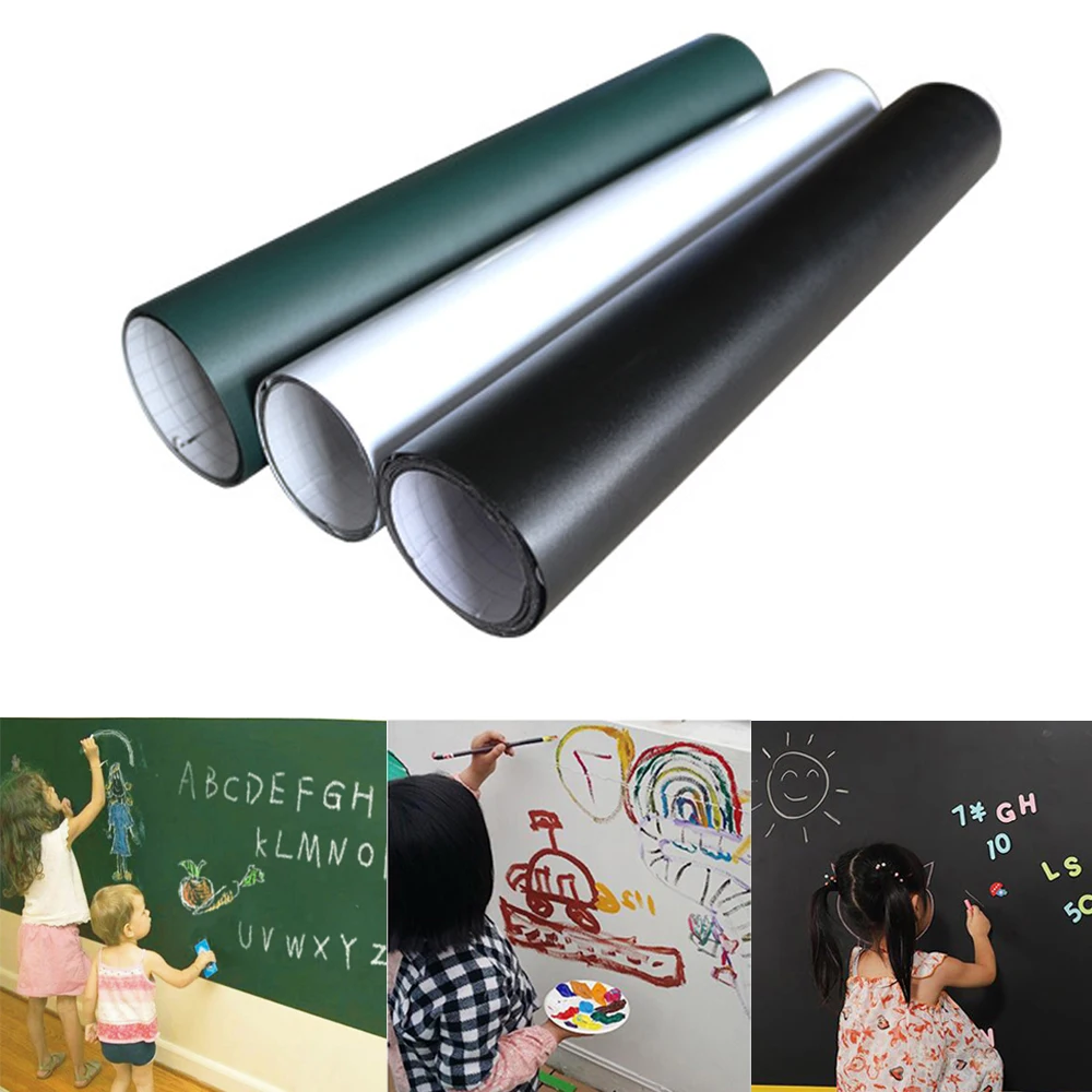 New Chalkboard Contact Paper Self Adhesive Blackboard Wall Stickers for ...