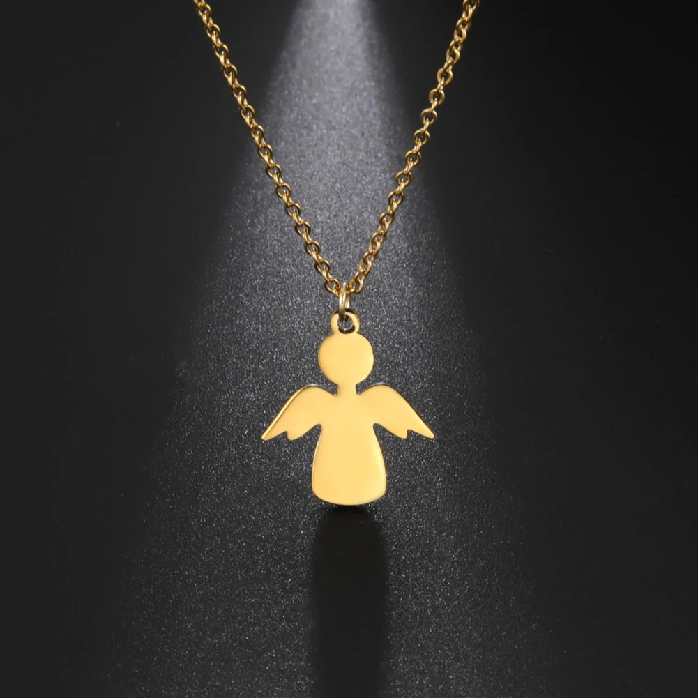 COOLSmen-Collier-pendentif-Chi-id-Angel-God-pour-femme-bijoux-en-acier ...