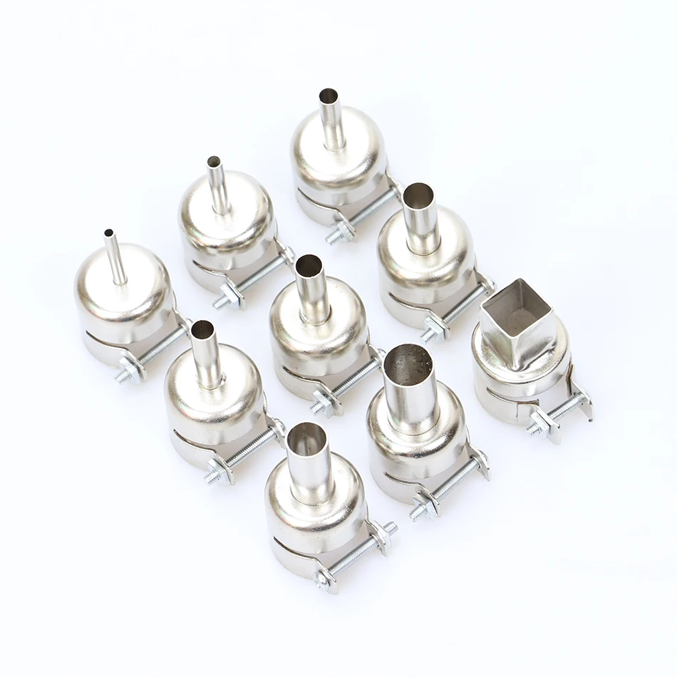 9pcs/lot 850 Nozzle SMD Hot air gun nozzle For saike yihua GORDAK 850 ...