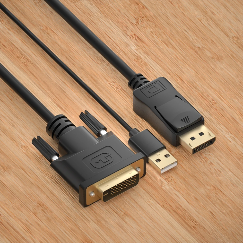 Cable-adaptador-DVI-activo-a-Displayport-convertidor-de-entrada-DVI-a ...