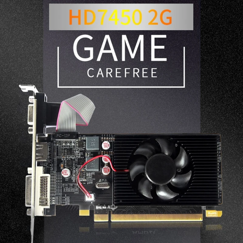 2022 Low Profile for hd7450 Image Card PCI-E 2.0 Half-height Graphics ...