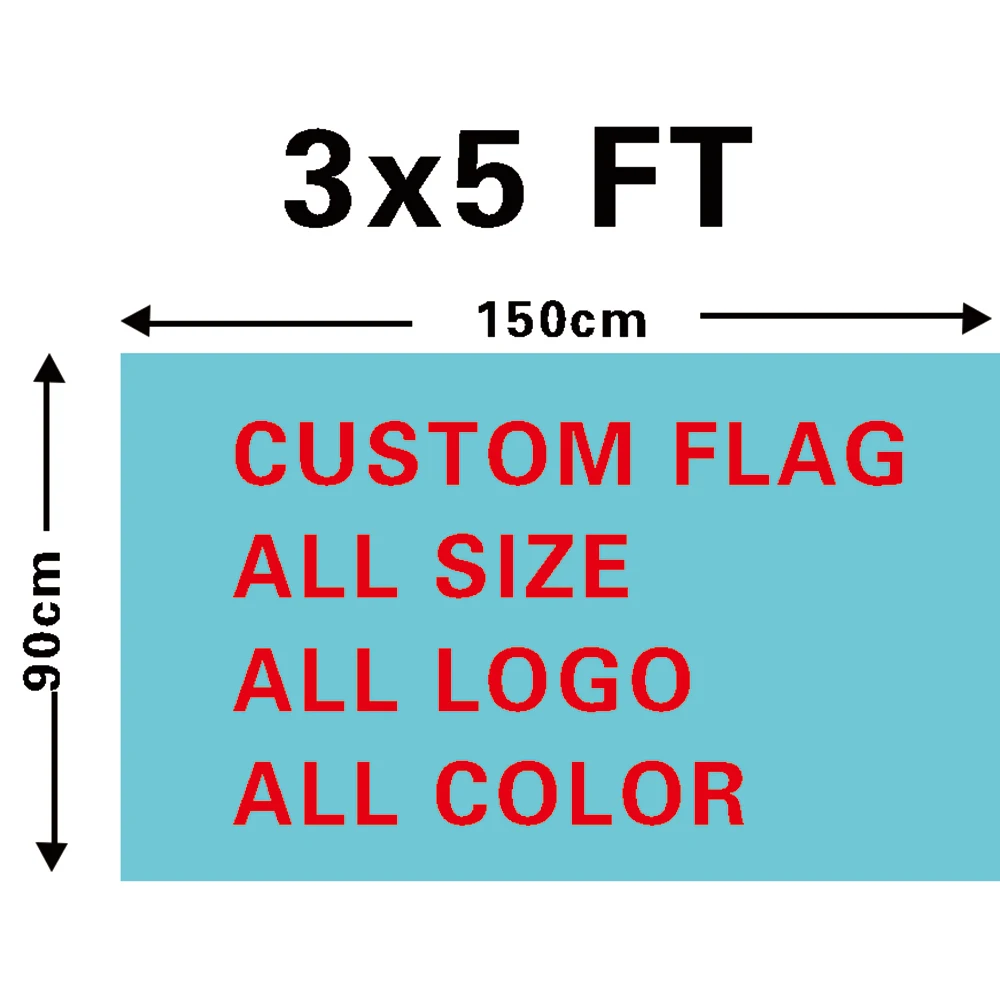 3X5 FT With Brass Grommets Digital Printing Custom Flag Banner Dropship ...