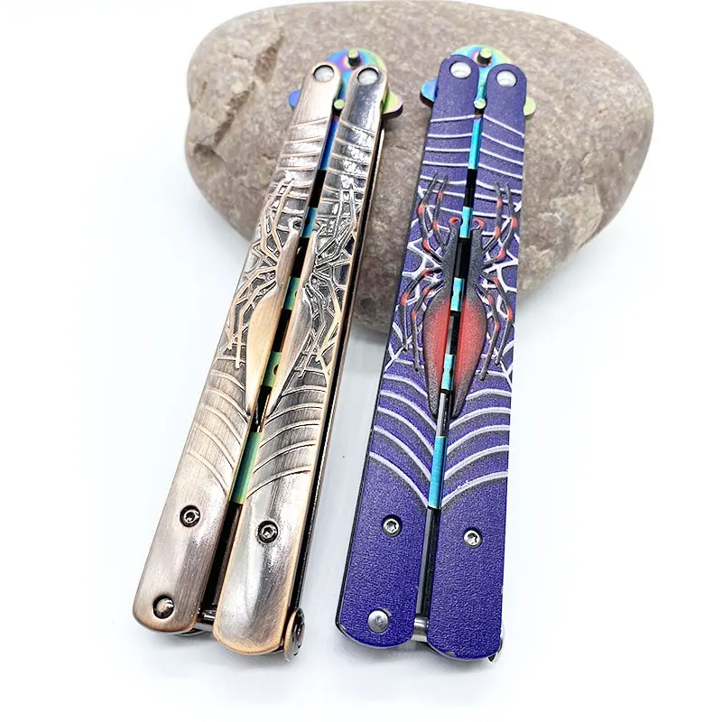 Spider-Balisong-Tarantula-Training-Butterfly-Knife-Practising-Fake ...