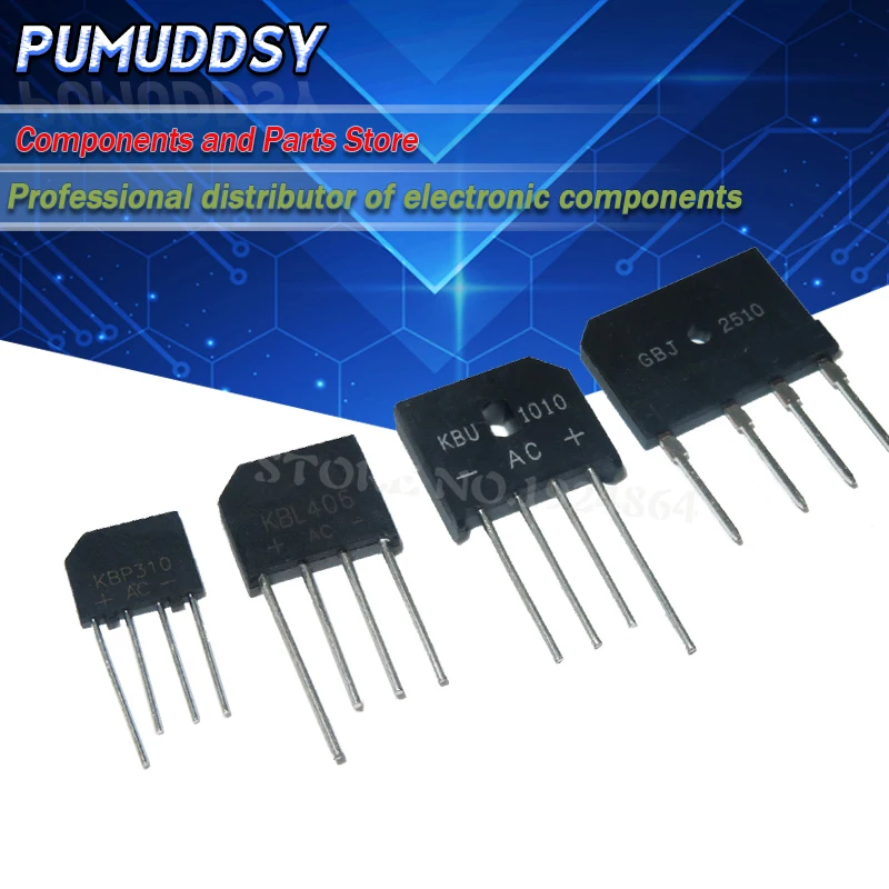 10PCS-GBJ2510-GBJ3510-KBU1010-KBU1510-KBP206-KBP210-KBP307-KBP310 ...