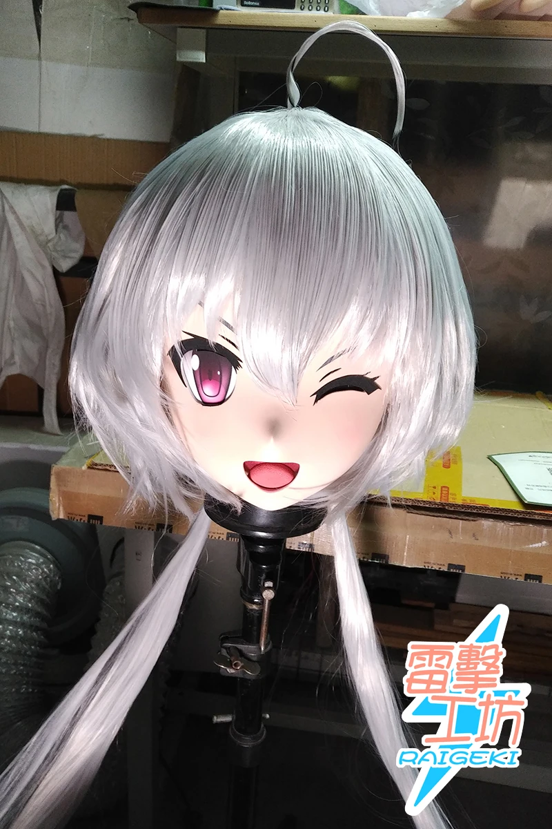 레이게 키 177 실리콘 헤드 마스크 할로윈 코스프레 크로스 드레싱 Bjd 인형 코미디 만화 캐릭터 애니메이션 코스프레