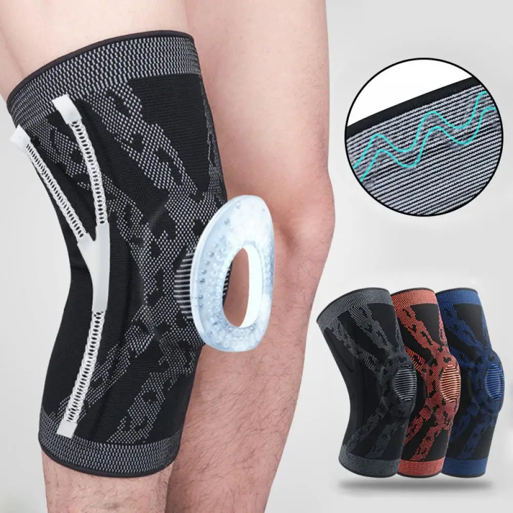 Compression Knee Pads Support Sport Knee Braces Arthritis Joint Pain ...
