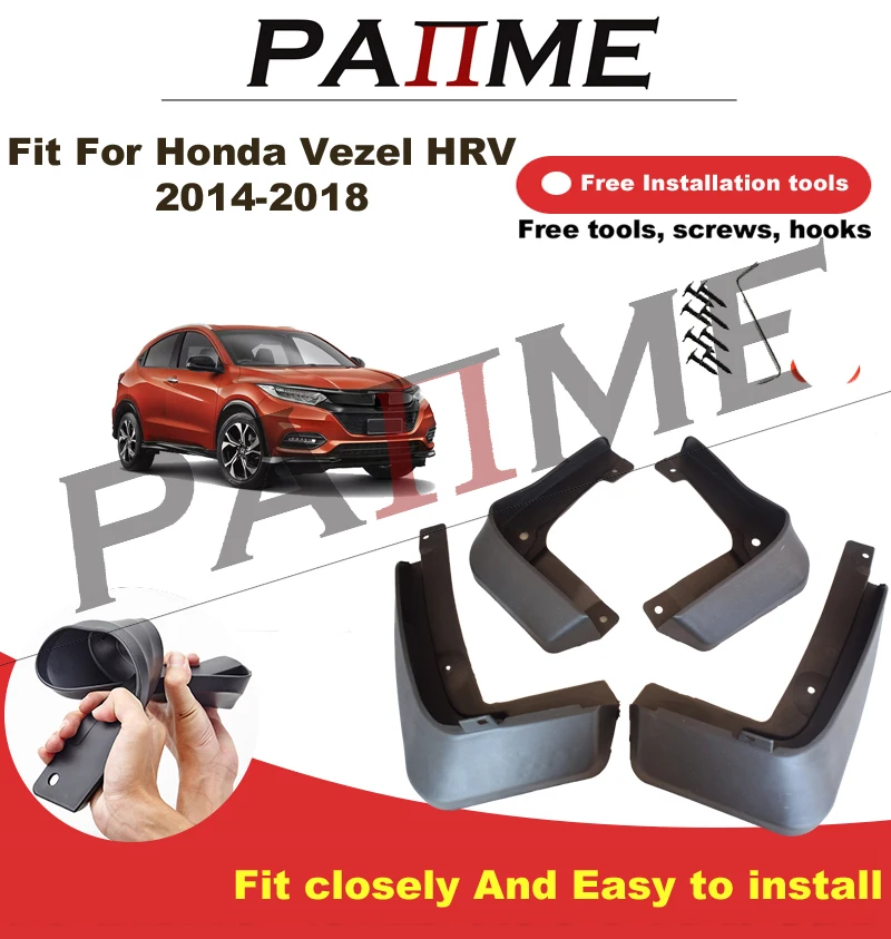 4 Pcs Set Molded Mud Flaps Mudflaps Splash Guards Front Rear Mud Flap ...