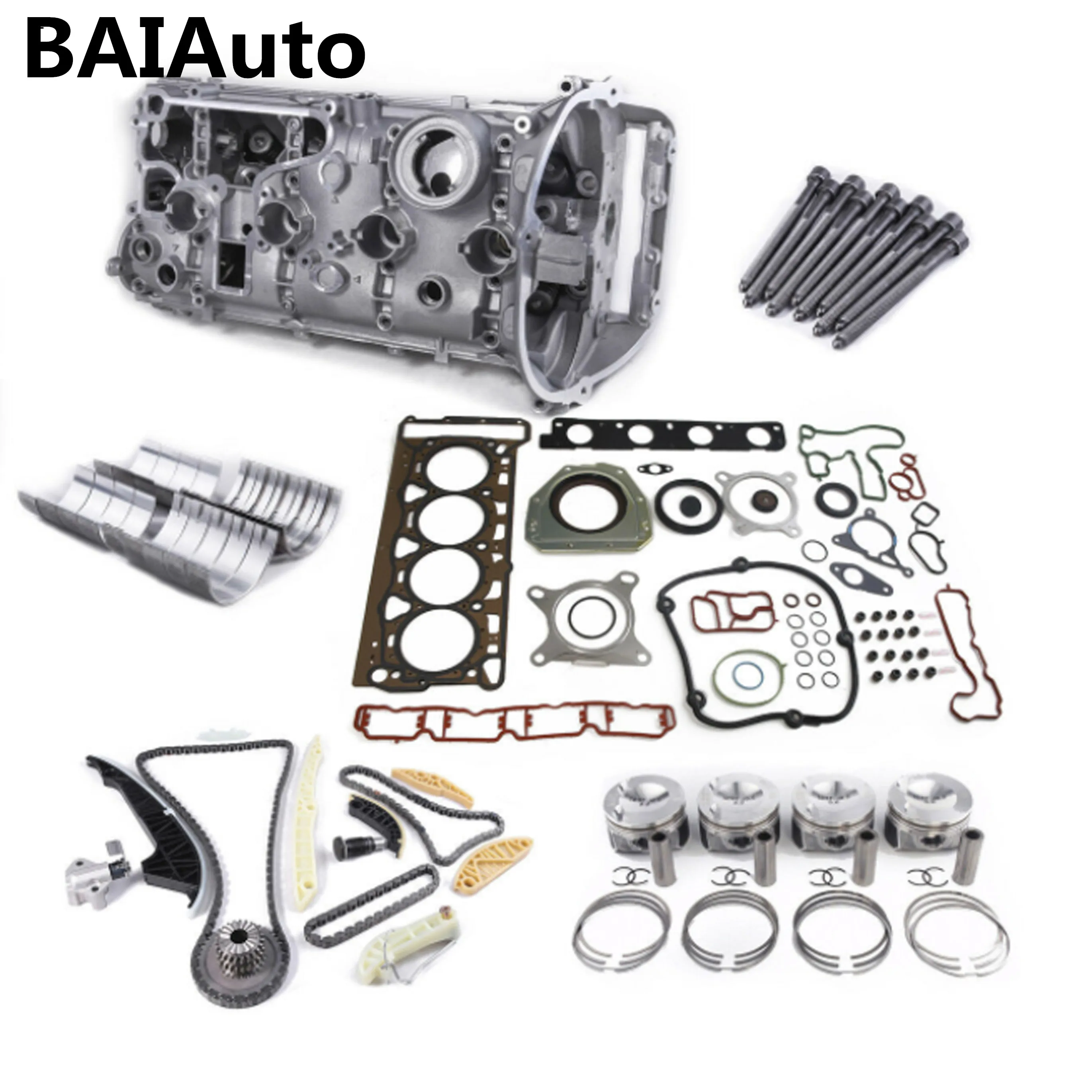 06K109158AD 06H 103 085 G EA888 2.0T 엔진 정밀 검사 수리 세트, 아우디 A4 A5 A6 A8 Q5 ...