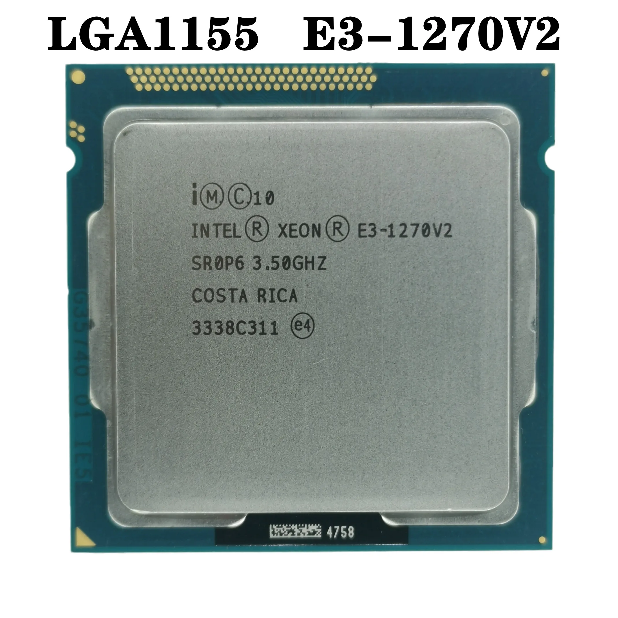 เดสก์ท็อป CPU Xeon E3 1270 V2 E3 1270v2 E3 1270 V2 3.5 GHz Quad Core ...