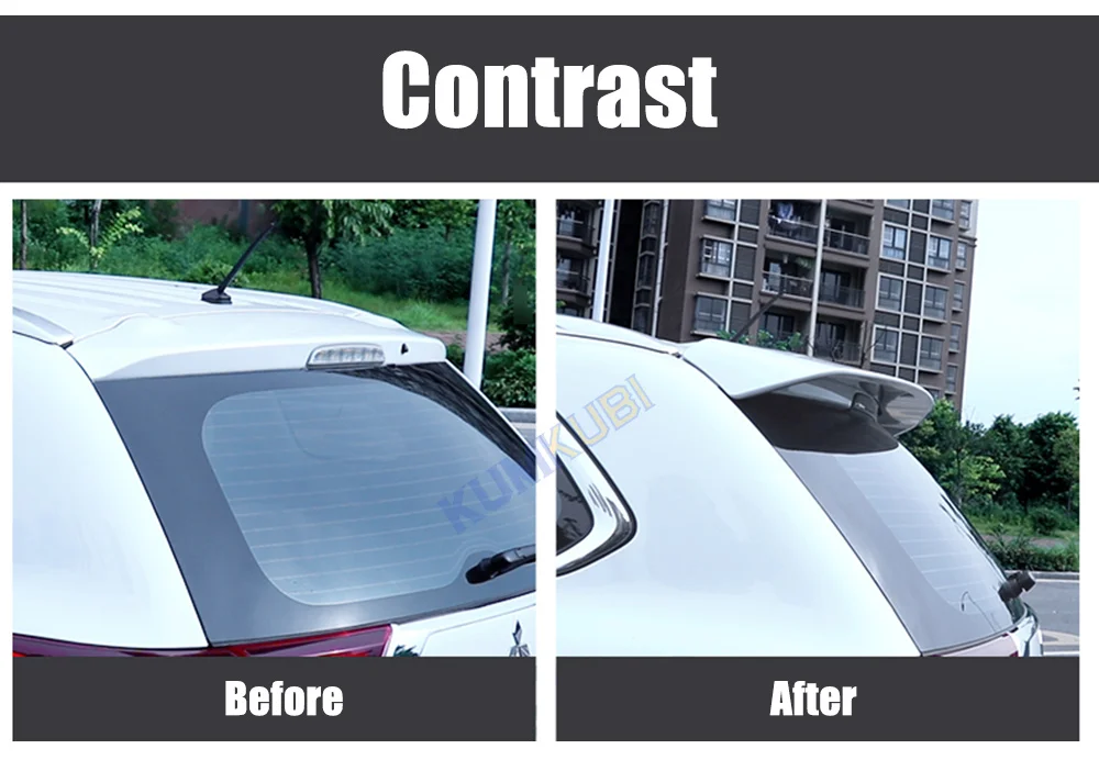 KUMIKUBI For Mitsubishi Outlander Carbon Fiber Spoiler 2013-2020 Car ...