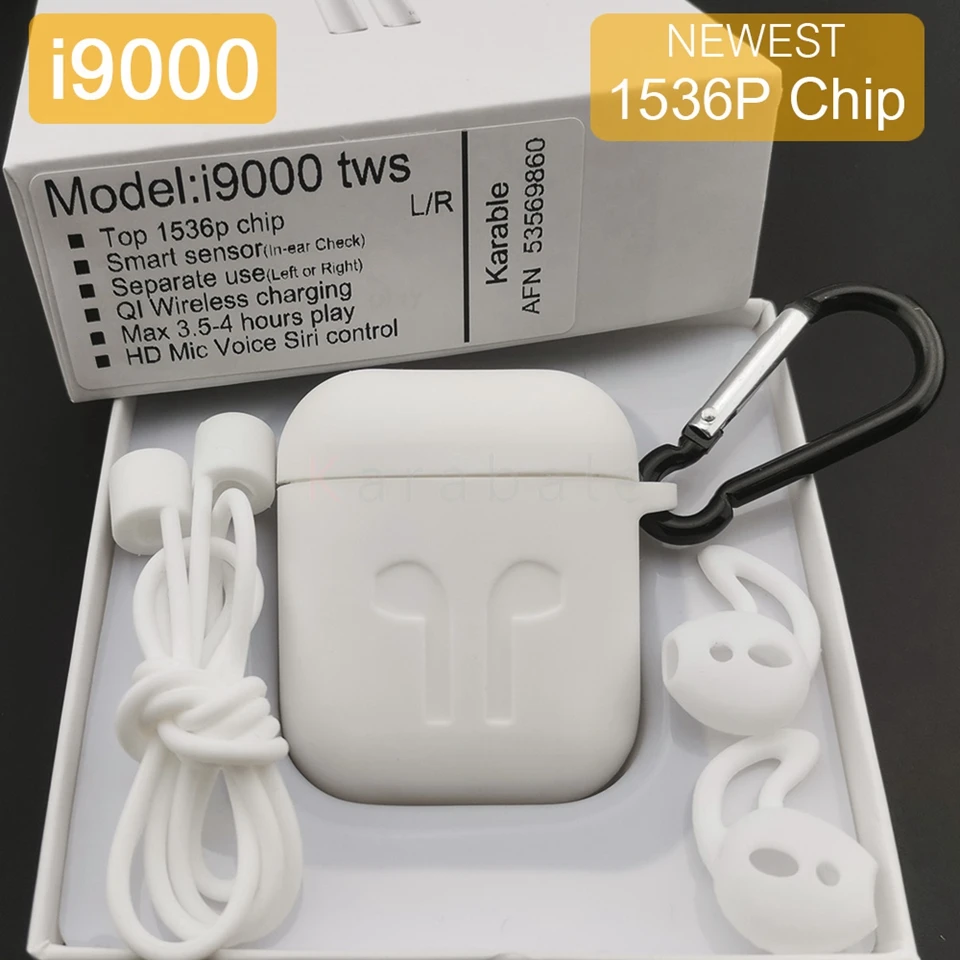 I9000 TWS Смарт Сенсор Беспроводной Bluetooth наушники 8D стерео Бас ...