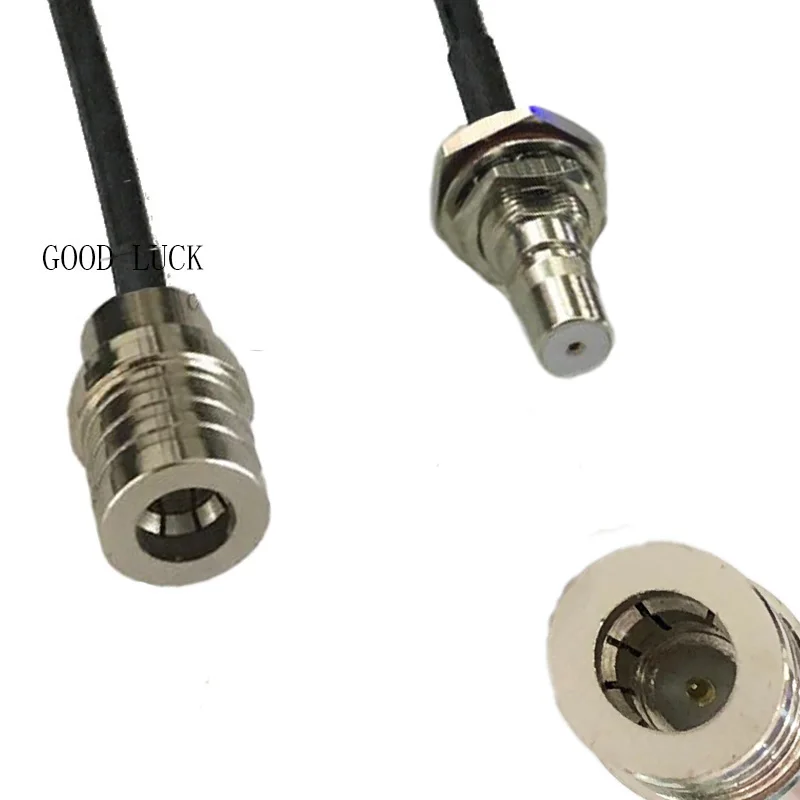 10pcs QMA Male to QMA Female O ring Connector RF Pigtail Extension ...