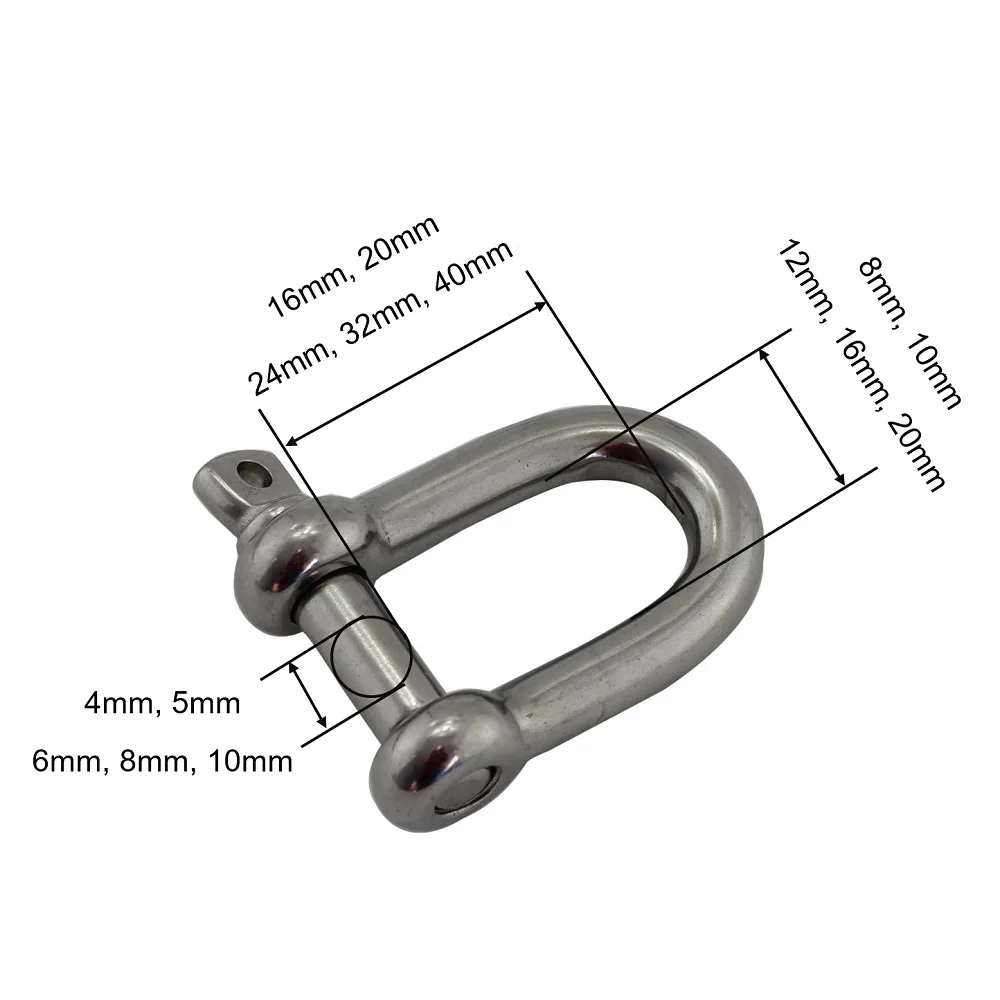 Screw Pin Shackle Chart
