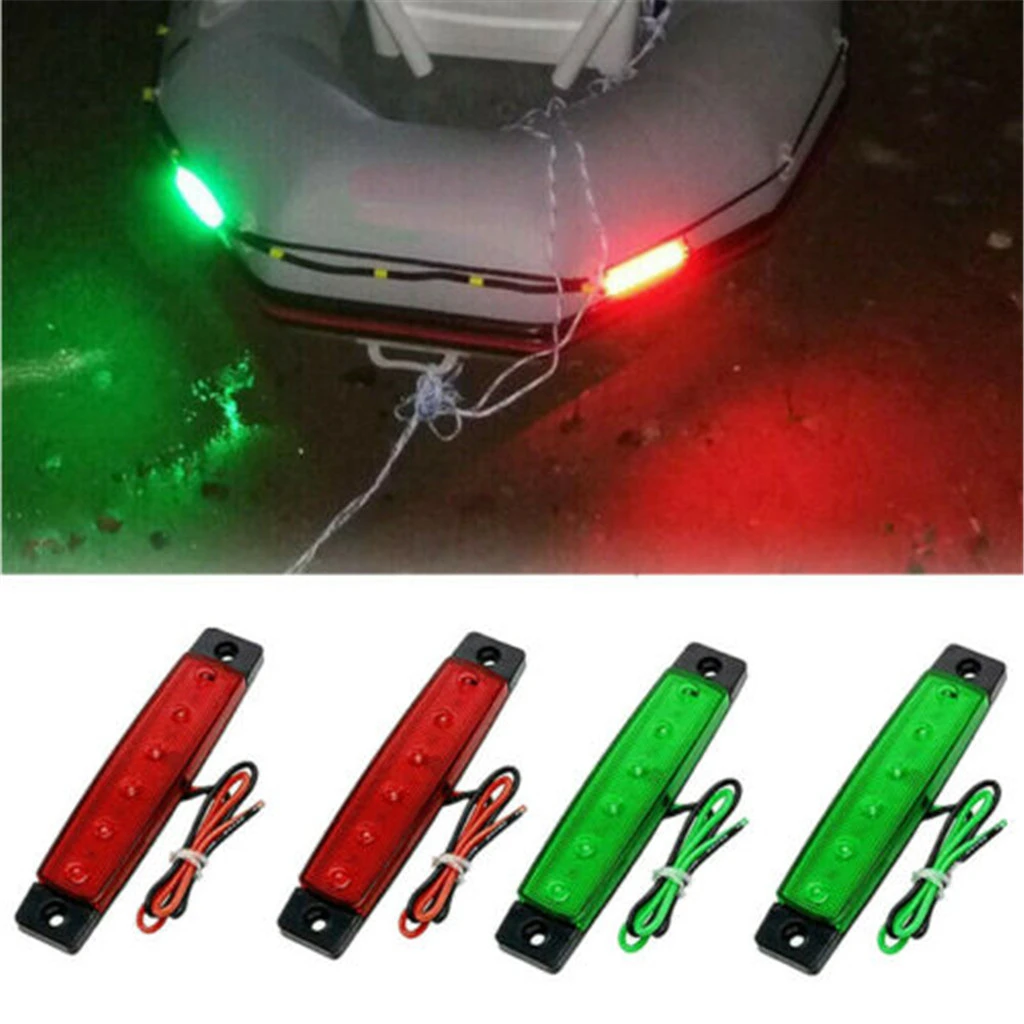 4pcs Led Boat Navigation Lights Waterproof For Marine Yacht Kayak ...