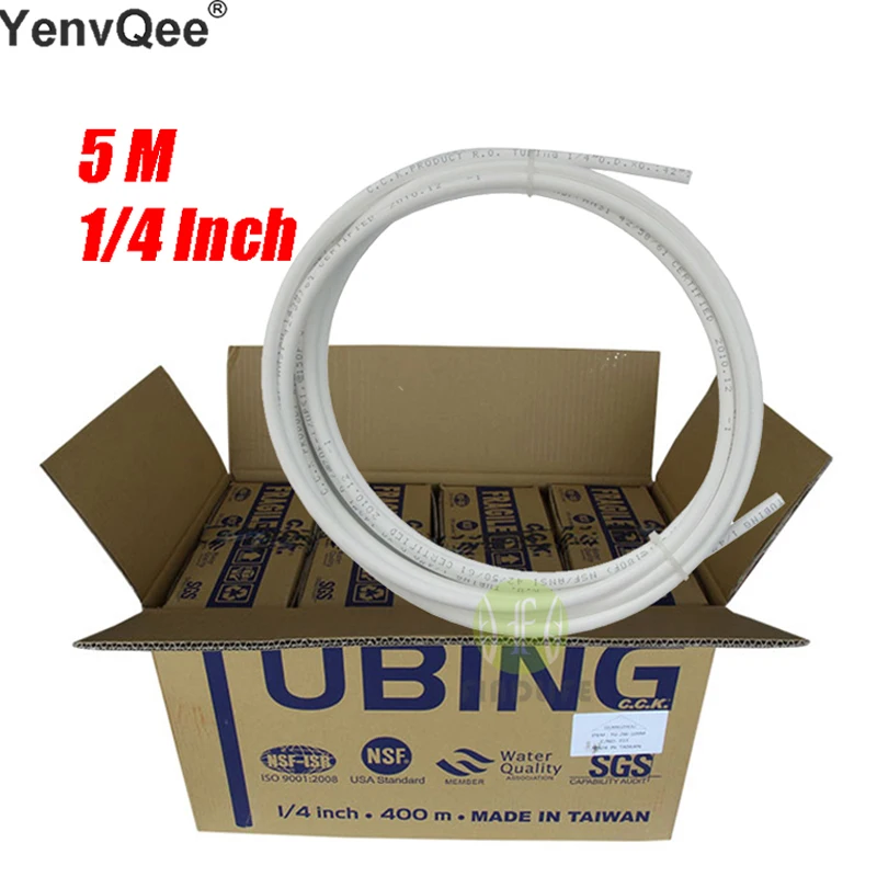 5M Water Filter Parts 1/4"OD CCK Tube/Pipe Quick Water Purifier RO ...