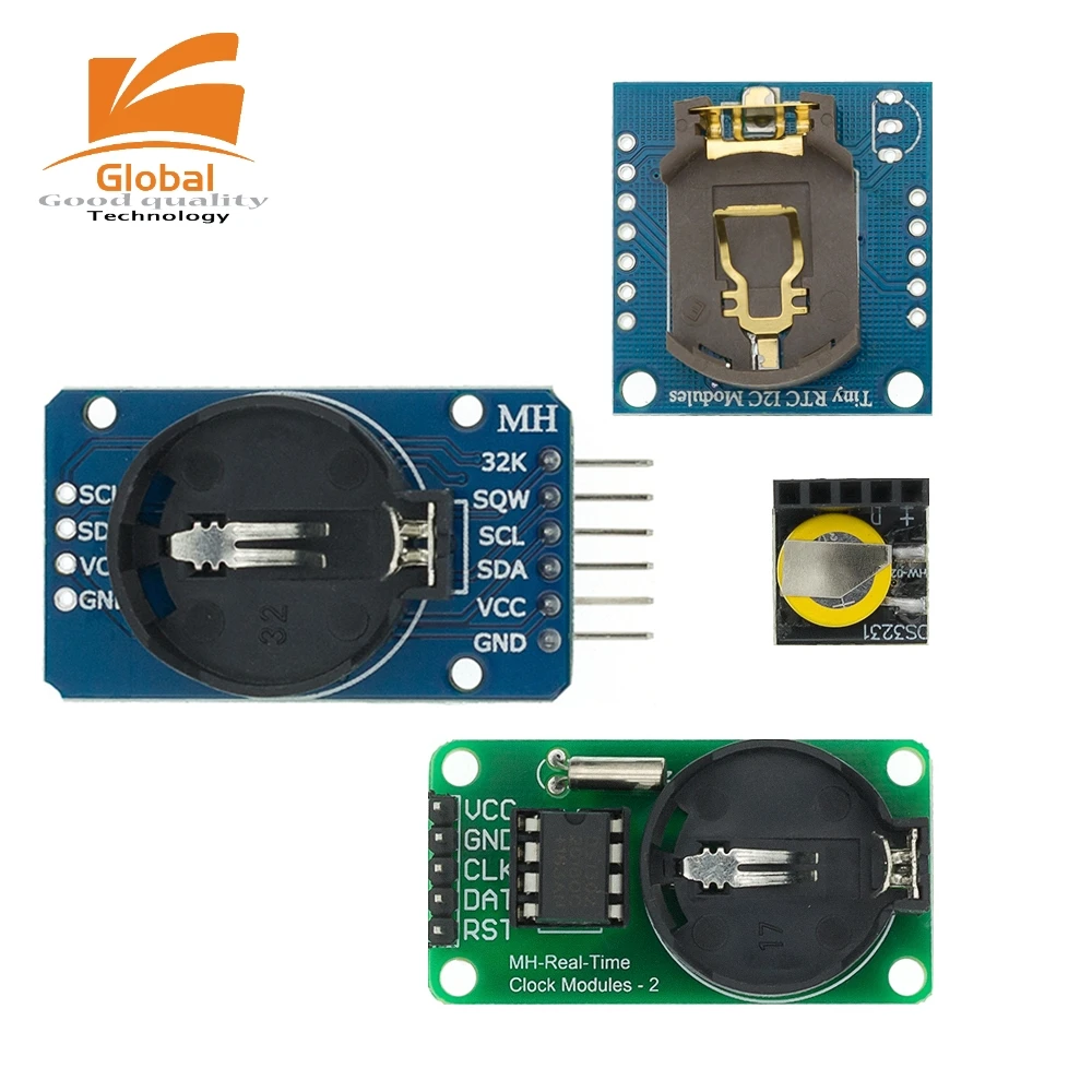 DS3231 AT24C32 IIC 모듈 DS1302 정밀 클럭 모듈 DS1307 메모리 모듈 미니 오리지널 실시간 3.3V/5V, 라즈베리 파이용|교체부품&액세사리 ...