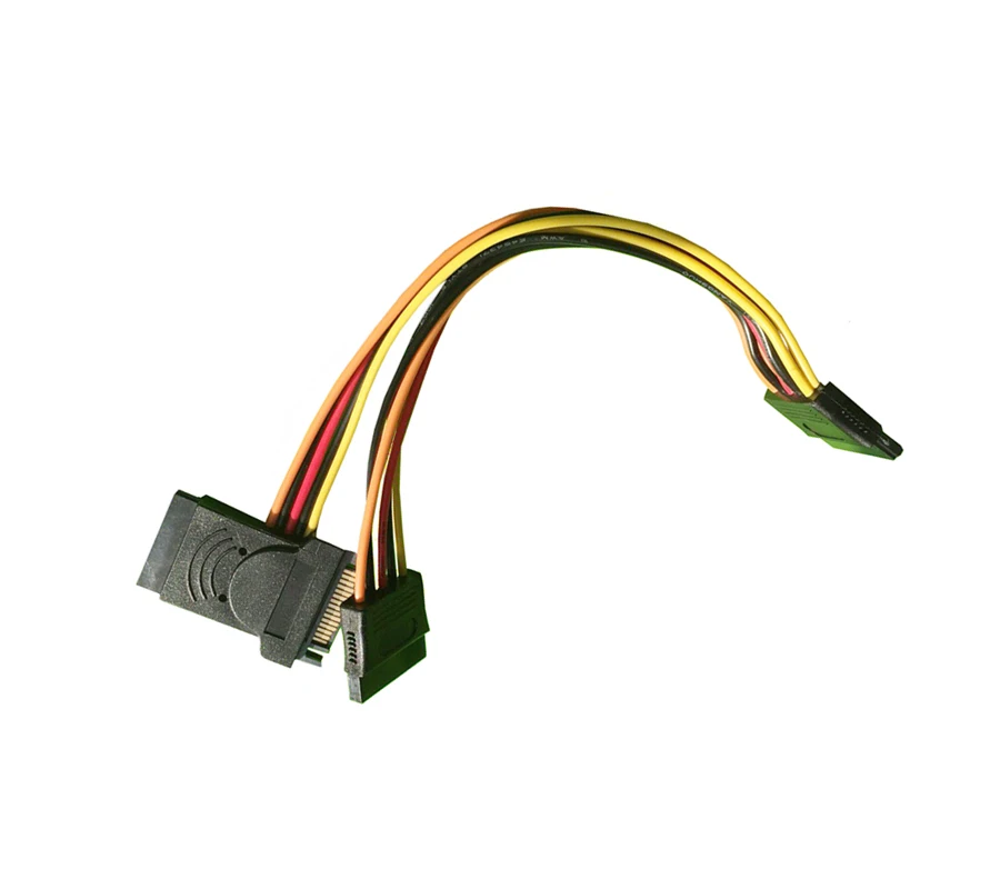 8inch 15 pin SATA Power Male to 2 x Female Splitter Cable, with one ...