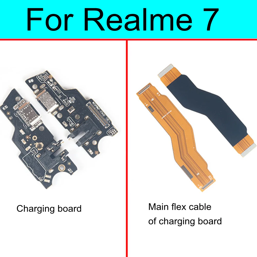 Conector de puerto de base de carga USB para Realme 7, 5G, RMX2111 ...