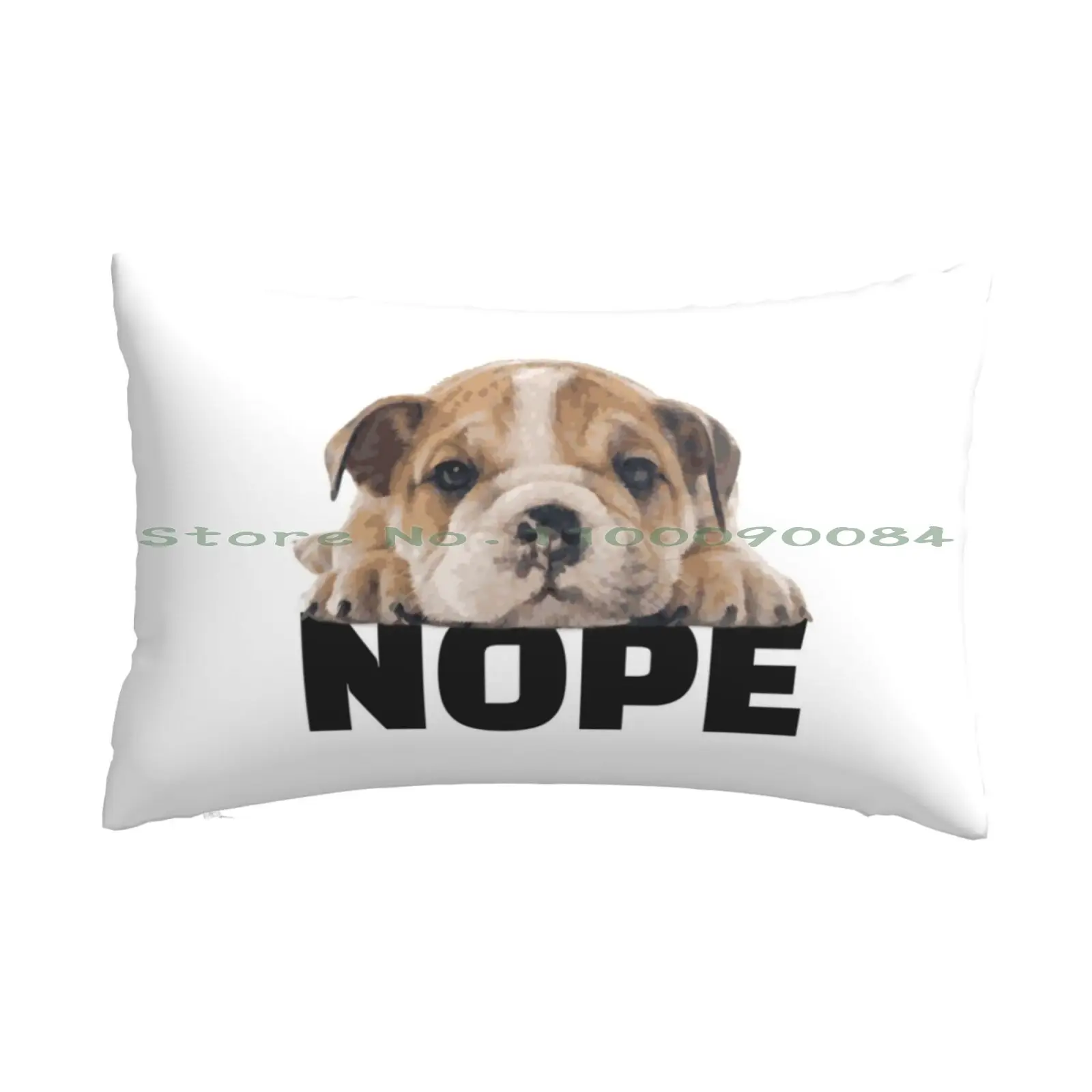 English-Bulldog-Puppy-Nope-Pillow-Case-20x30-50-75-Sofa-Bedroom ...